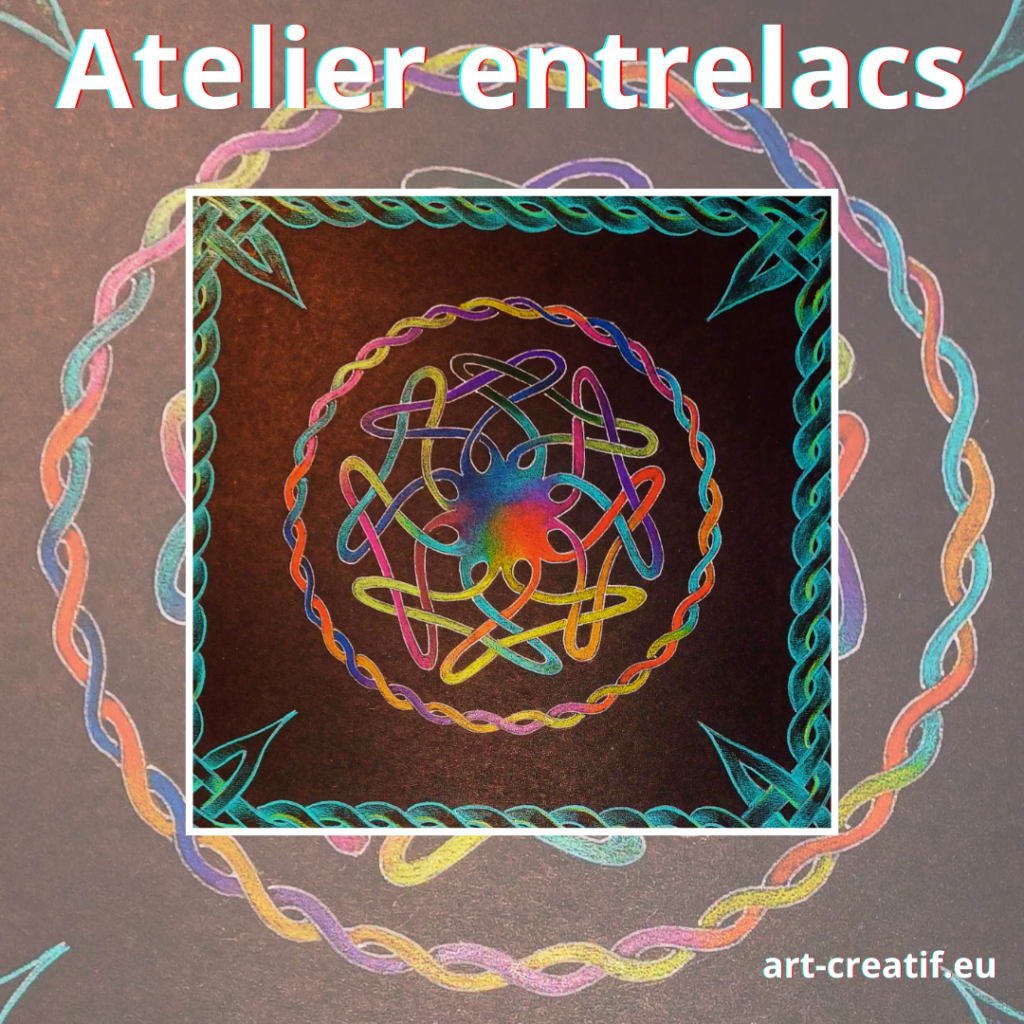 Dessiner des entrelacs avec une artiste - La pédagogie comme un chef